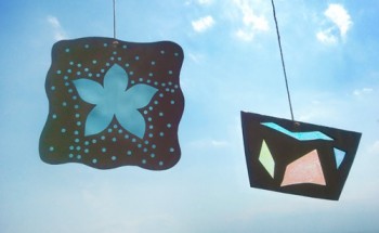How to – Stained “Glass” Craft for Kids | Craft Ideas from Miho Suzuki